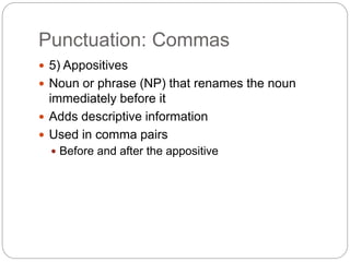 English Composition: Punctuation | PPT