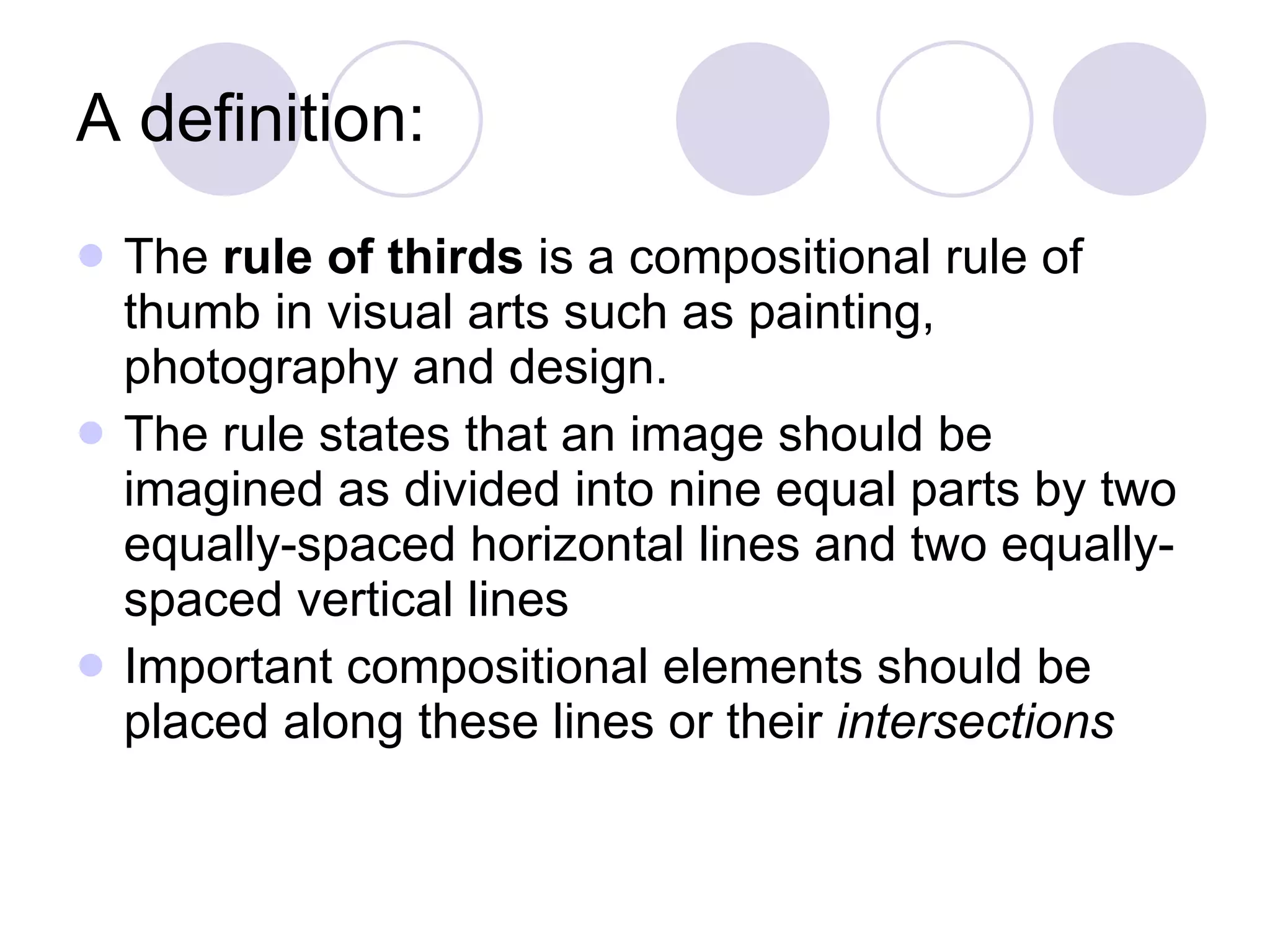 Composition rule of thirds | PPT