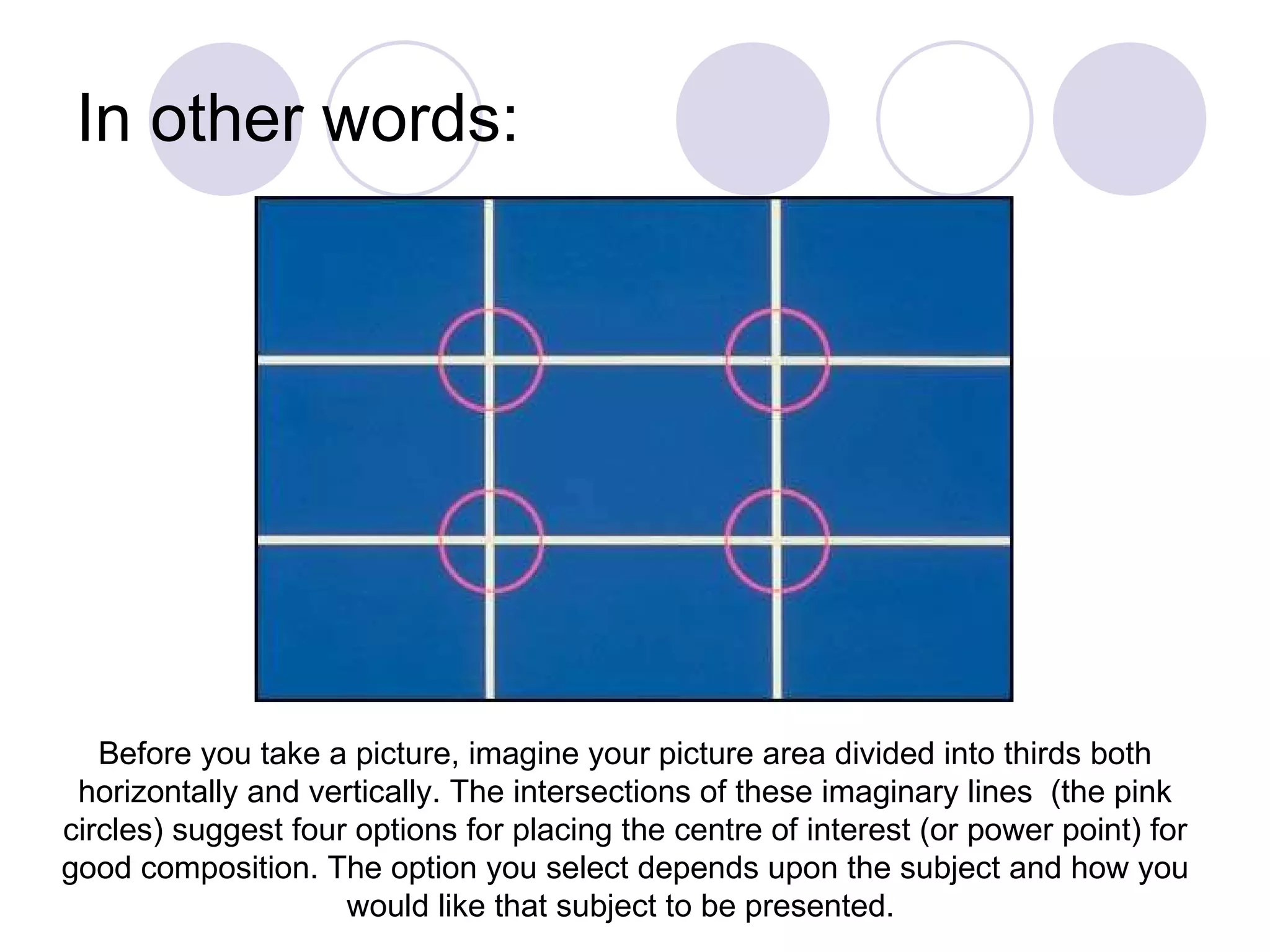 Composition rule of thirds | PPT