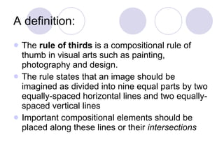 Composition rule of thirds | PPT