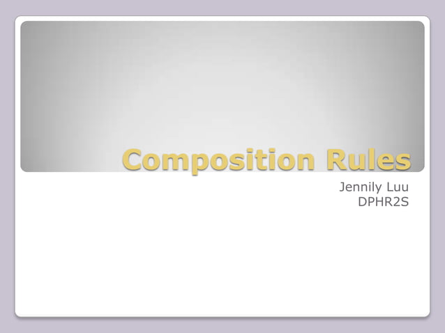 Composition rules | PPT