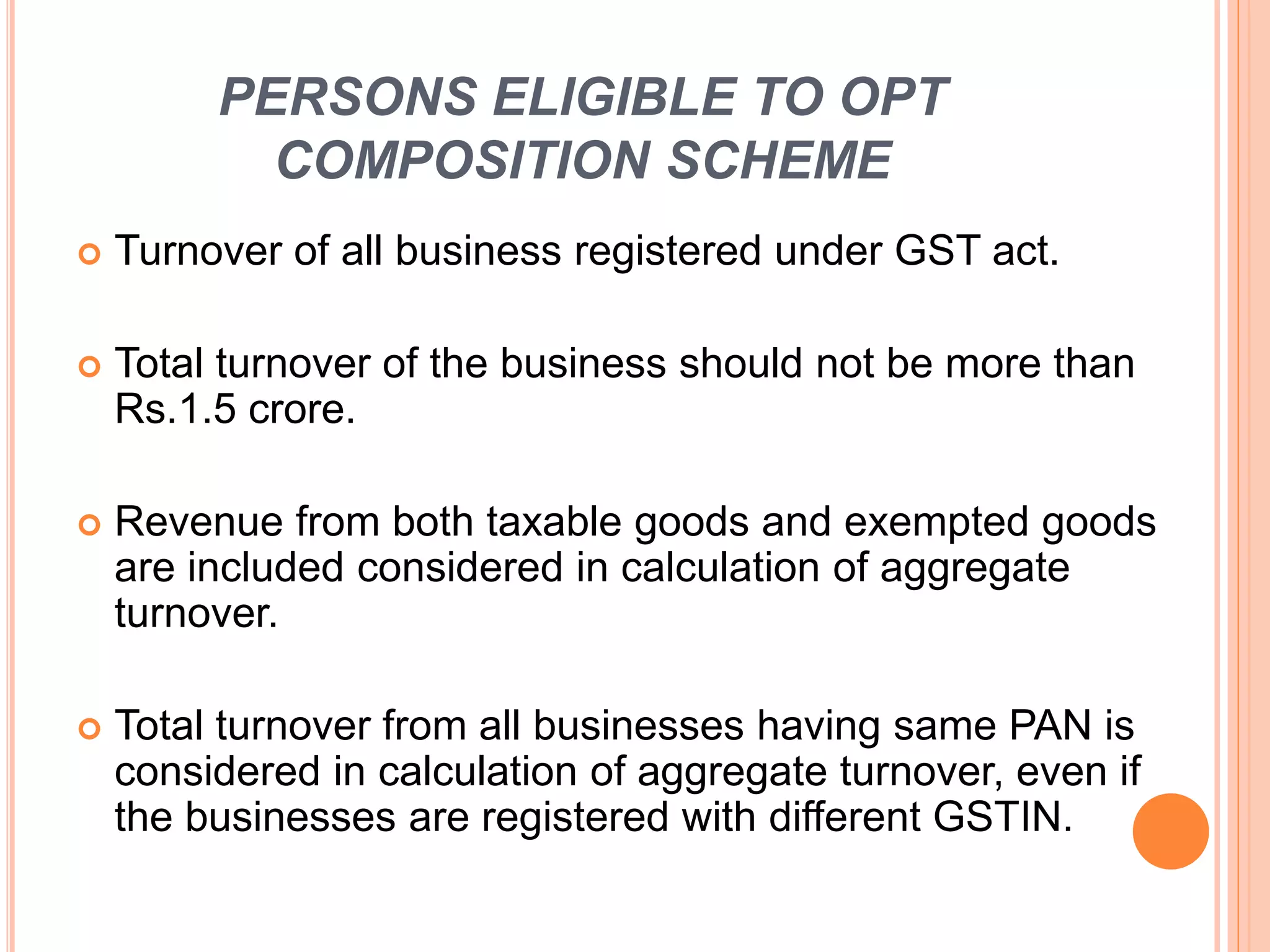 GST Composition Scheme | PPTX