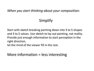 Watercolour lesson 2019-am3 Composition | PPSX | Painting | Arts and Crafts