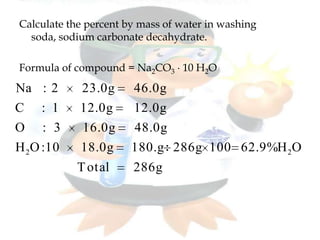 Composition stoichiometry | PPT
