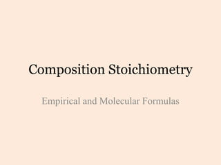 Composition stoichiometry part 2 | PPTX