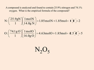 Composition stoichiometry part 2 | PPTX