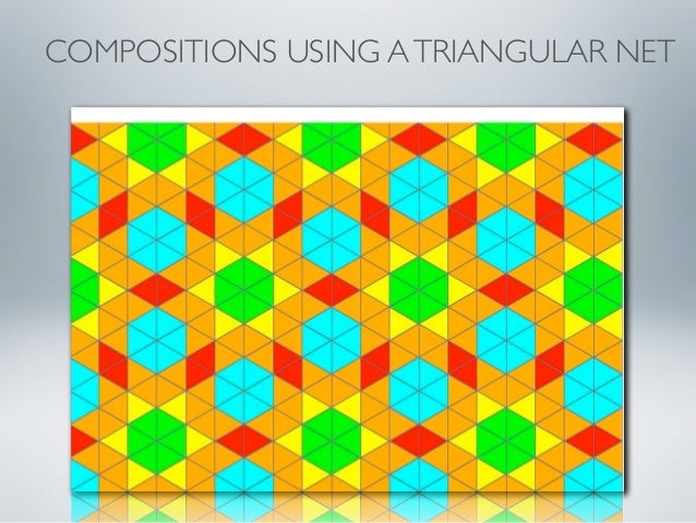 Compositions using a triangular net