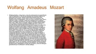 Compositores del clasicismo | PPT