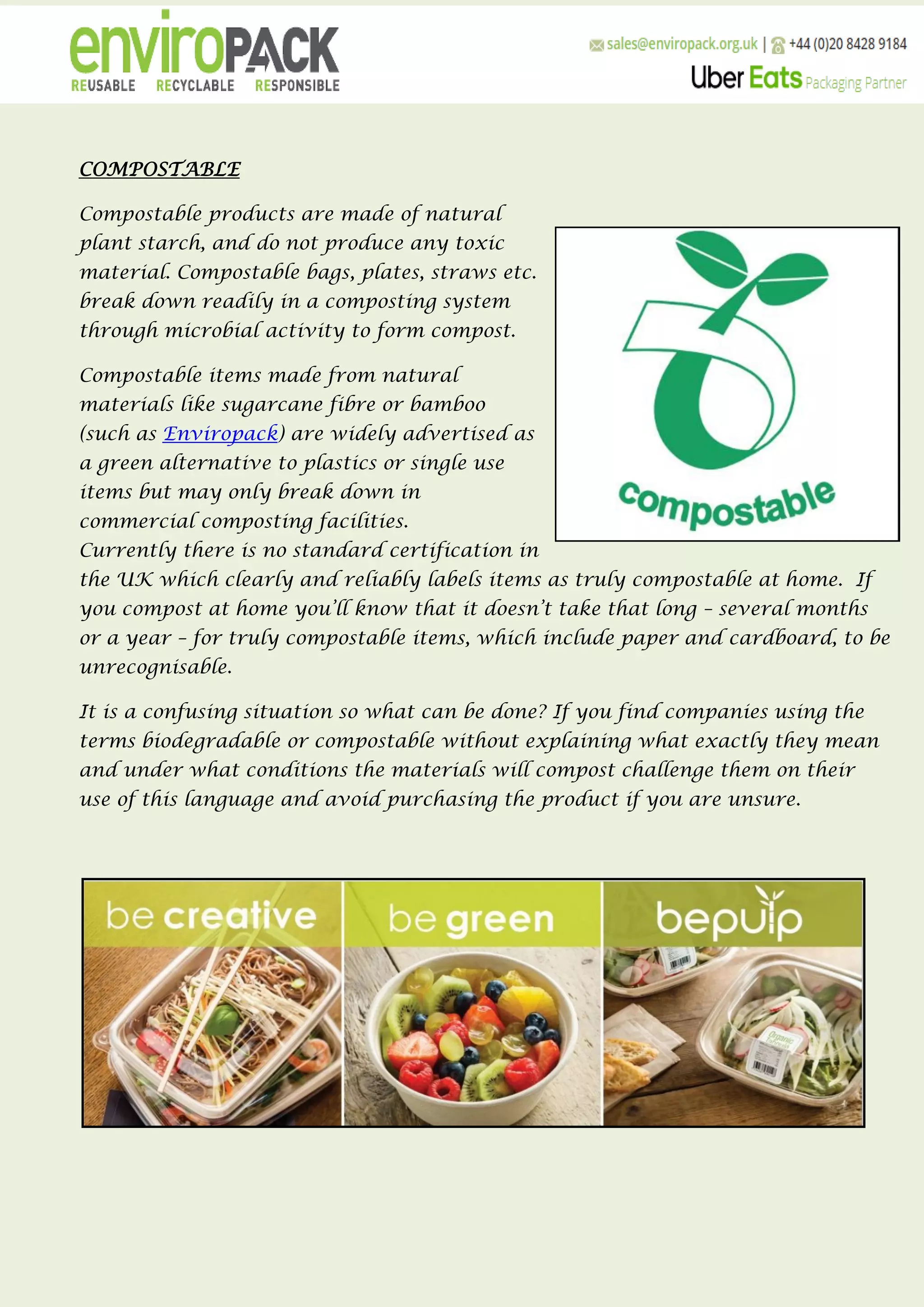 Compostable vs biodegradable | PDF Compostable vs biodegradable | PDF