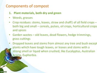 Compost and Lanfills (process and designs) | PPTX