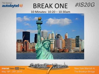 IS20G New York Sean V Bradley and Ryan Gerardi Day 1 Composite Review | PPT