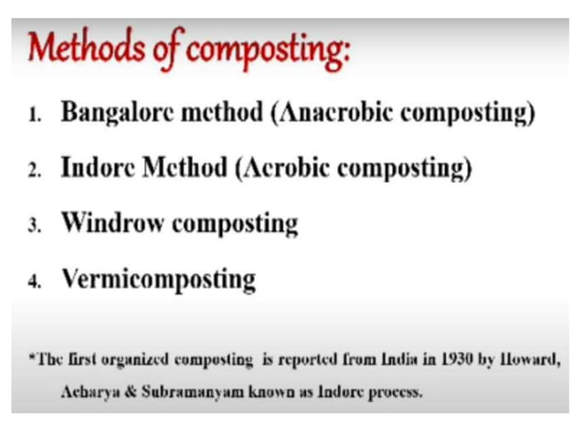 Composting and its methods | PPTX