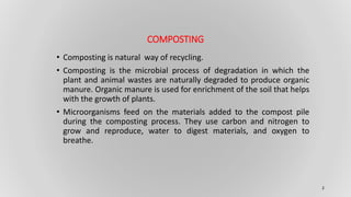 COMPOSTING : types of compost, merits and demerits | PPTX