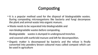 Composting, aerobic and anaerobic composting | PPTX