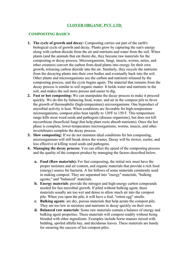 Composting basics | DOC