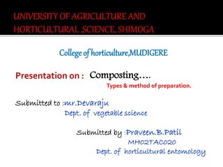 Composting methods and techniques (praveen.b.patil)21;05;14 | PPTX