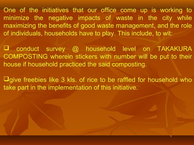 takakura method of composting in mandaue city | PPT