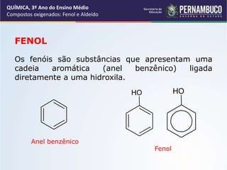 Compostos Oxigenados Fenol e aldeído.ppt