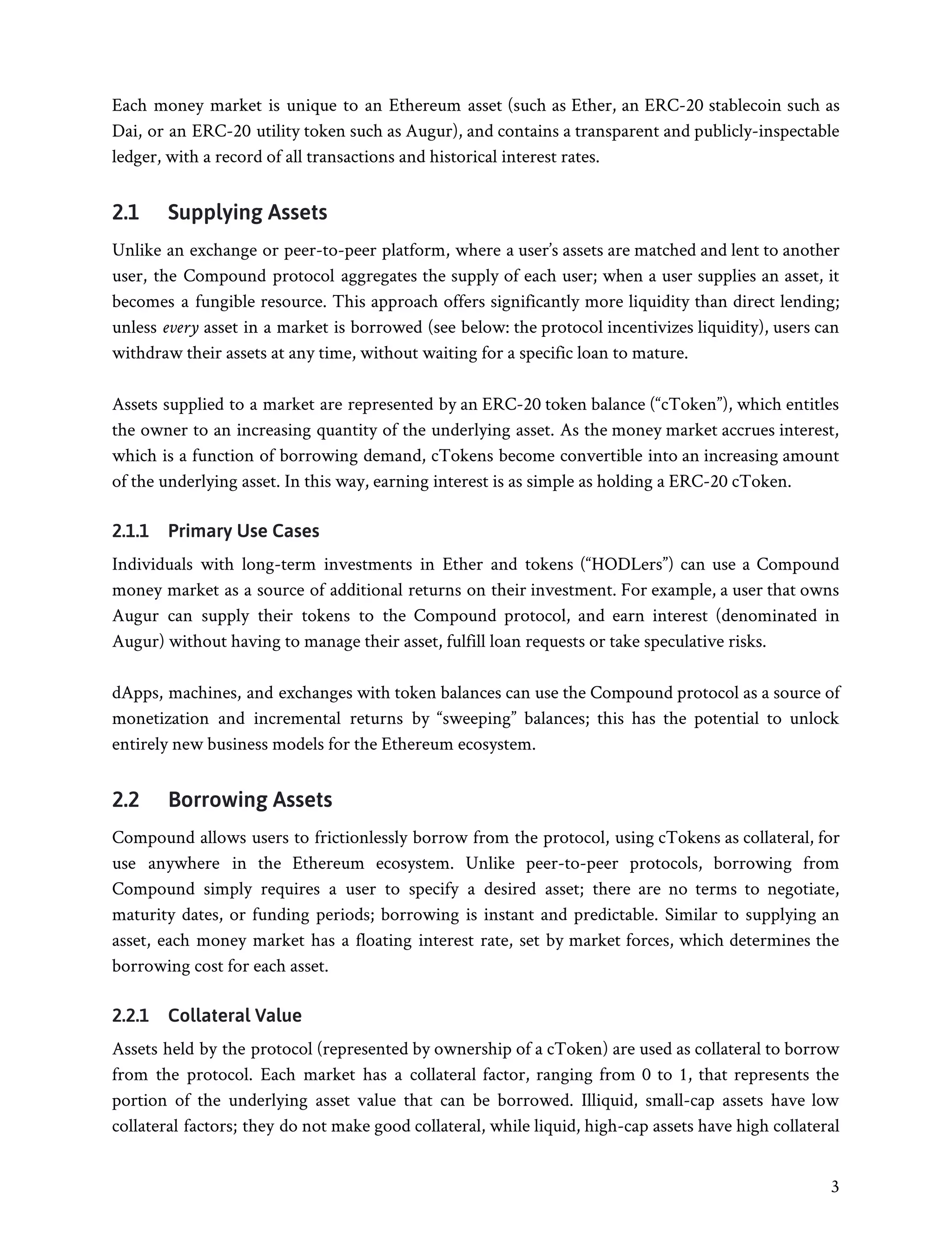 Compound.whitepaper DeFi | PDF