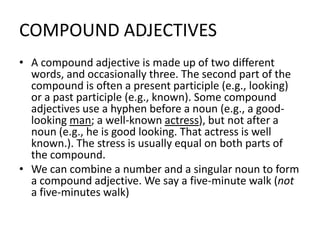 Compound nouns | PPT