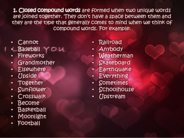 Compound Words compound-words