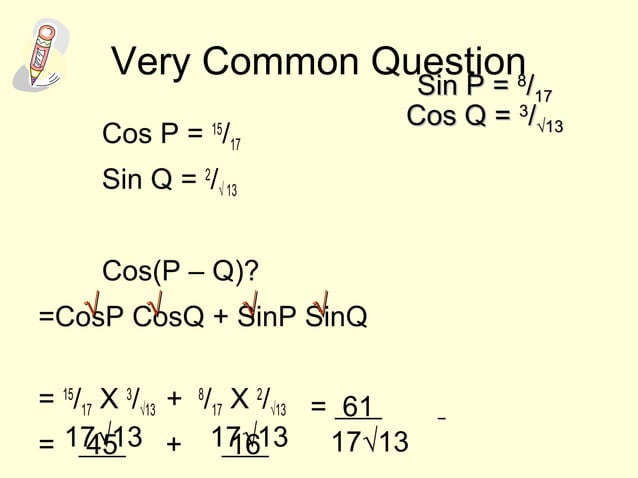 Compound angle formulae intro | PPT