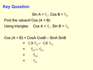 Compound angle formulae intro | PPT