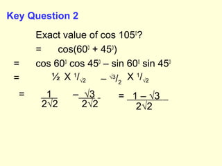 Compound angle formulae intro | PPT