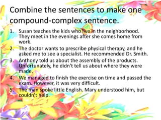 Compound-Complex Sentence.pptx | Television | Entertainment