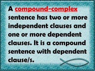COMPOUND and COMPLEX SENTENCE.pptx grade 6 | PPTX