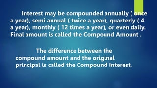 COMPOUND-INTEREST.pptx.................. | PPT