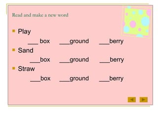 Compound Words Module | PPT
