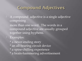 Compound adjectives | PPT