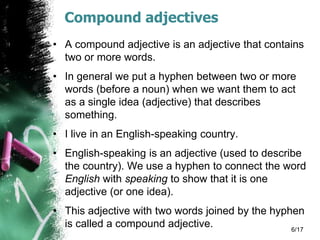 Compound Adjectives.pptx presentation English | PPTX