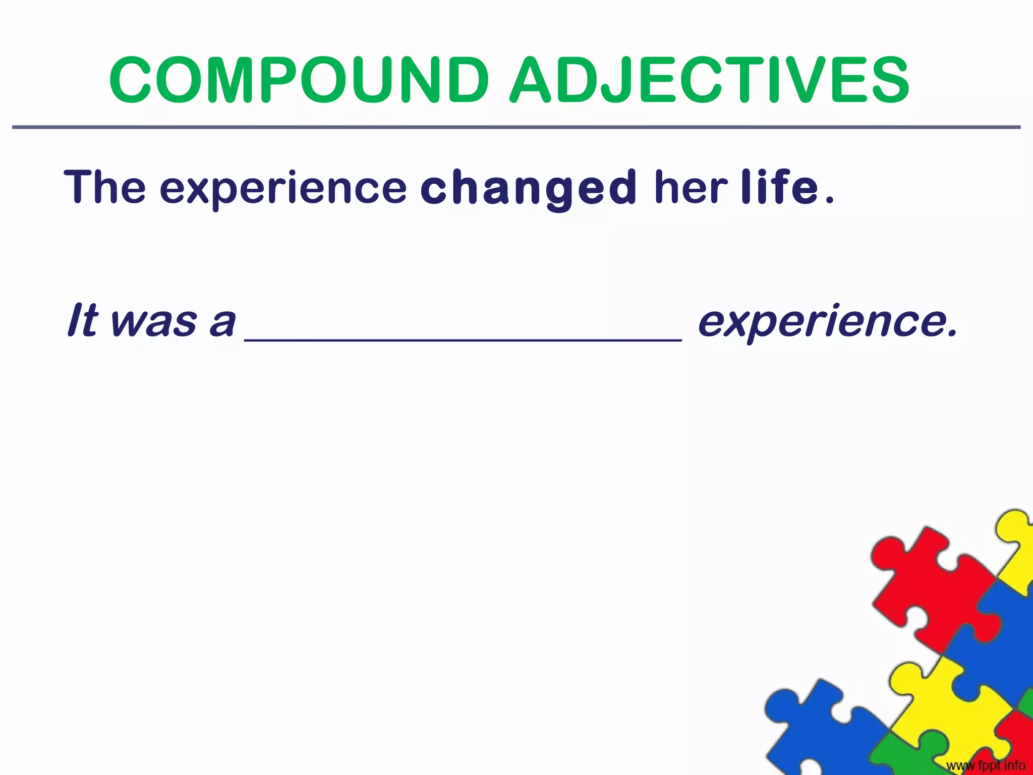 Compound adjectives c1 | PPT