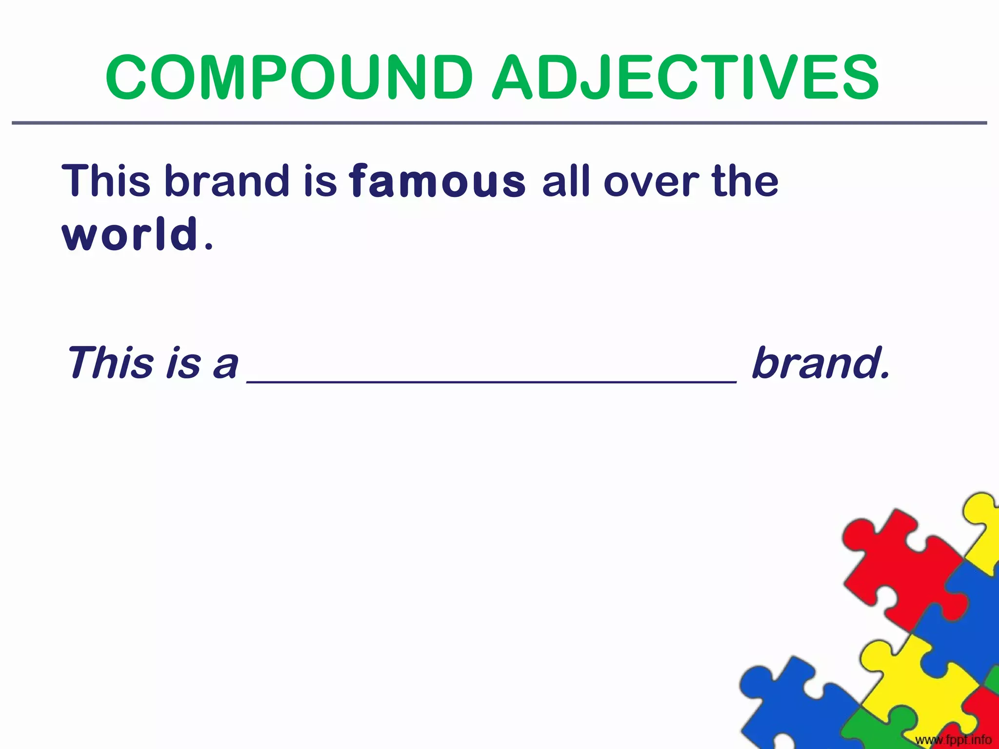 Compound adjectives c1 | PPT