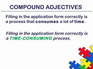 Compound adjectives c1 | PPT