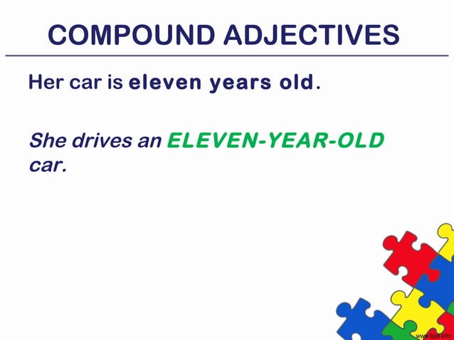 Compound adjectives c1 | PPT