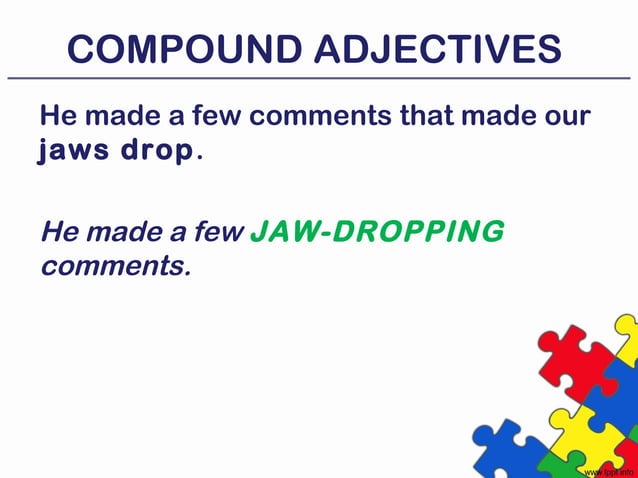 Compound adjectives c1 | PPT