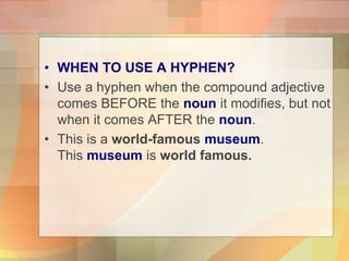 Compound adjectives formation | PPT