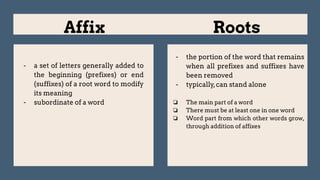 Compound & Affixed words | PDF