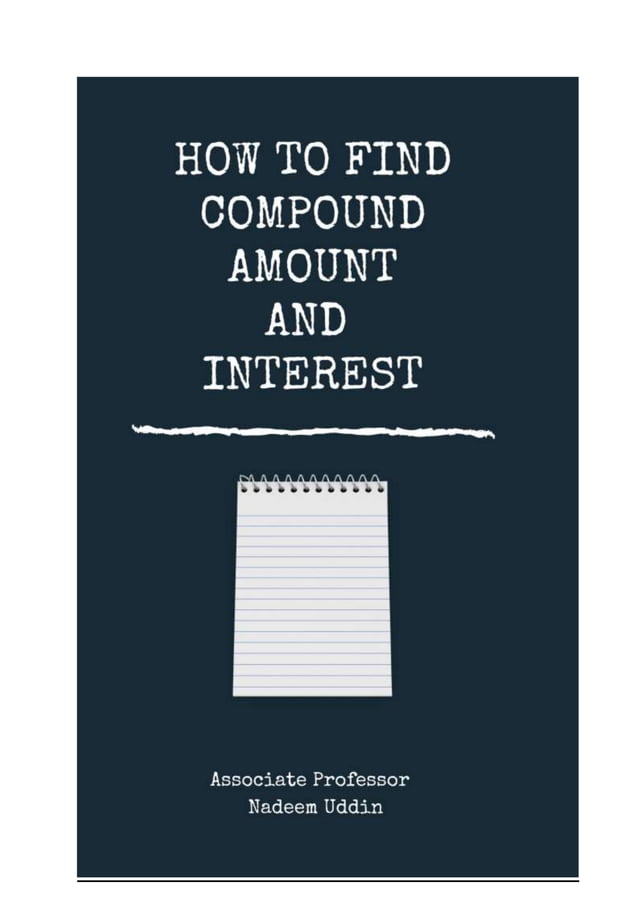 Compound amount and interest | DOCX