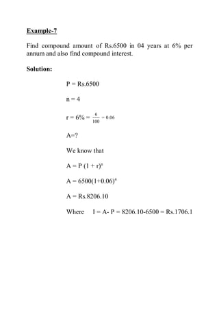 Compound amount and interest | DOCX