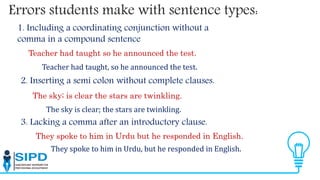 Compound and complex sentence Structure | PPTX