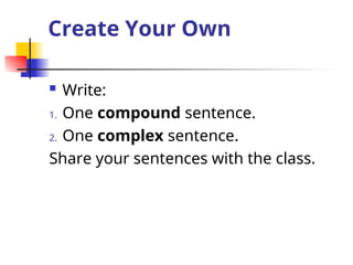 Compound and Complex Sentences O'level.ppt