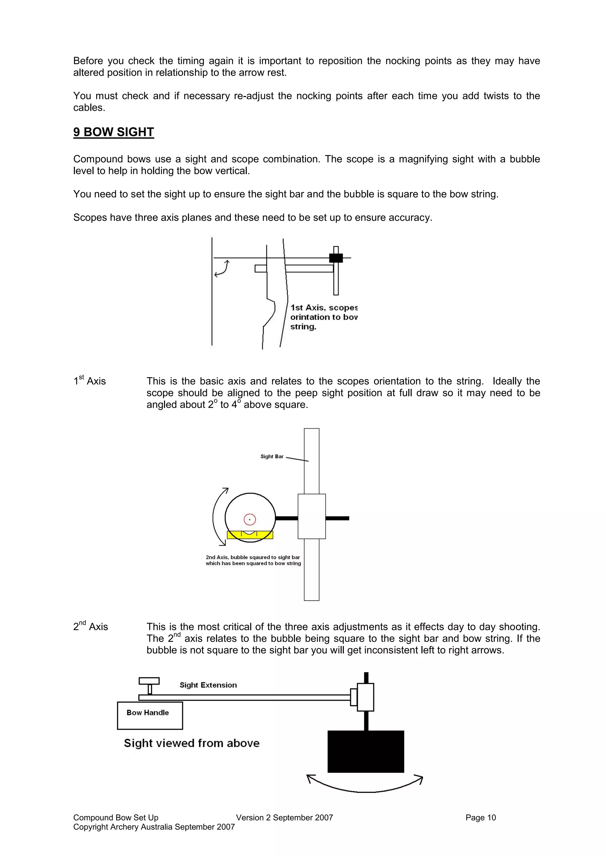 Equipment Set Up Compound Bow | PDF