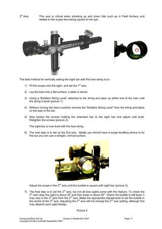 Equipment Set Up Compound Bow | PDF