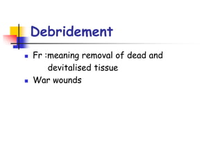 COMPOUND FRACTURES principles and management | PPT