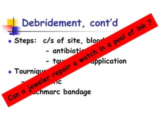 COMPOUND FRACTURES principles and management | PPT