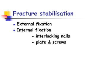 COMPOUND FRACTURES principles and management | PPT